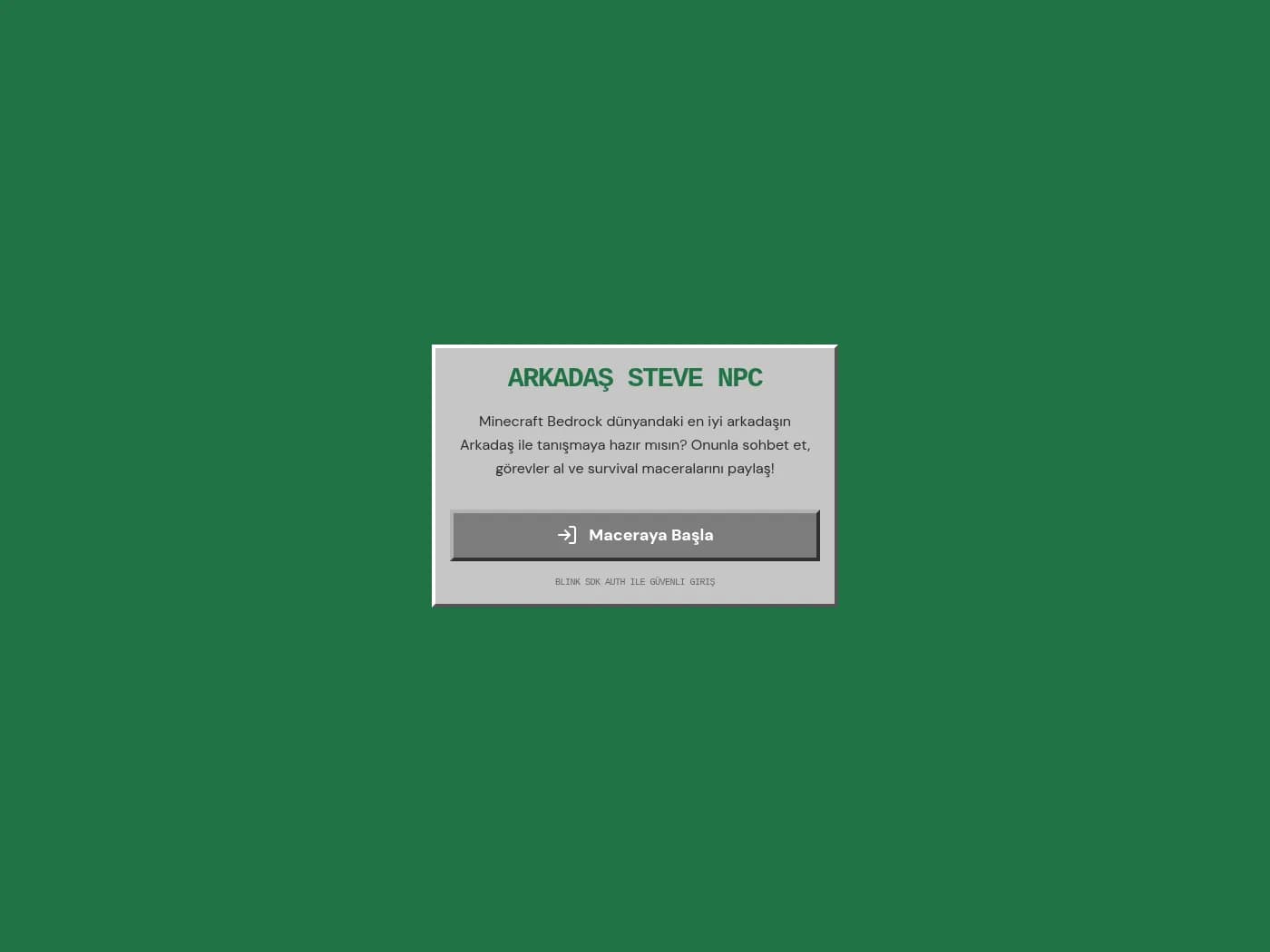 Arkadaş Steve NPC