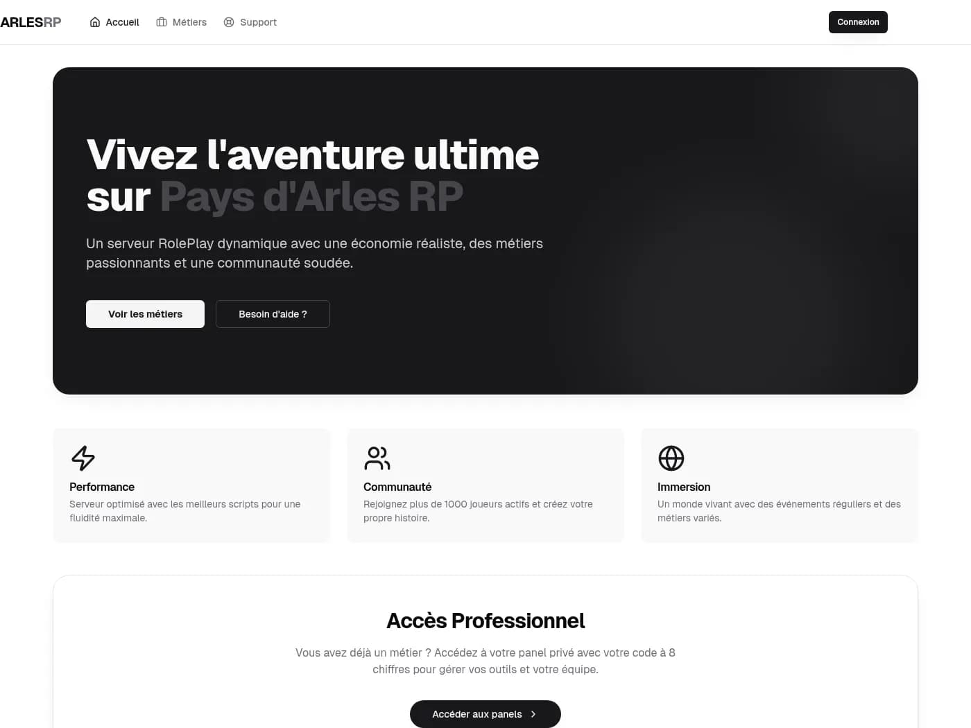 Pays d'Arles RP Portal