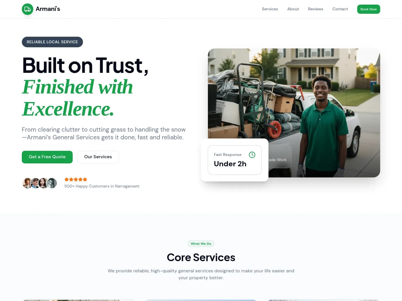 Armani’s General Services Web