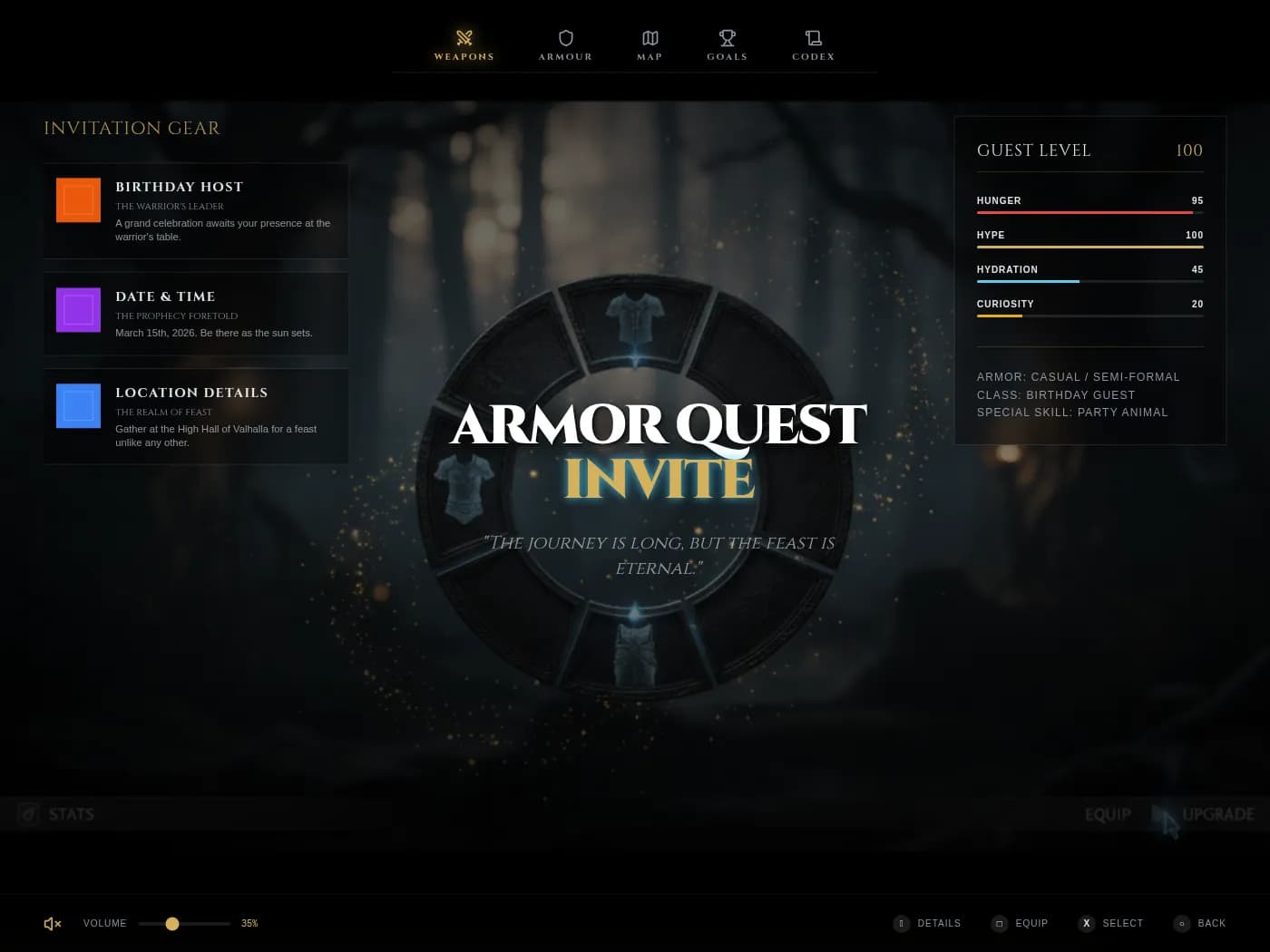 Armor Quest Invite