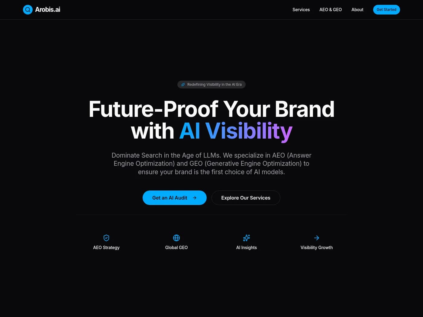 Arobis.ai Agency Site