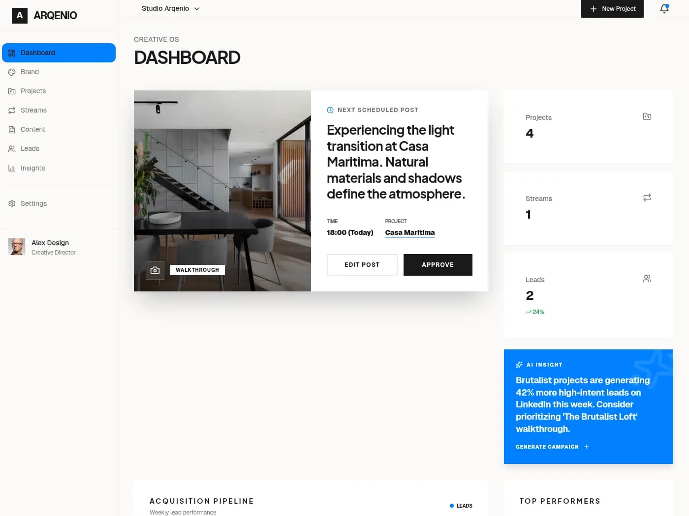 ARQENIO Creative OS