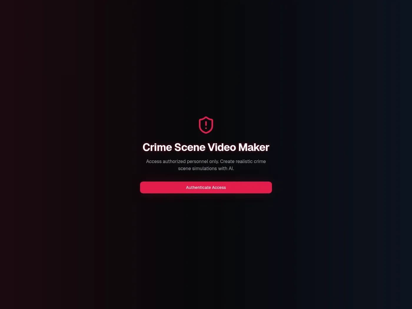 Crime Scene Video Maker
