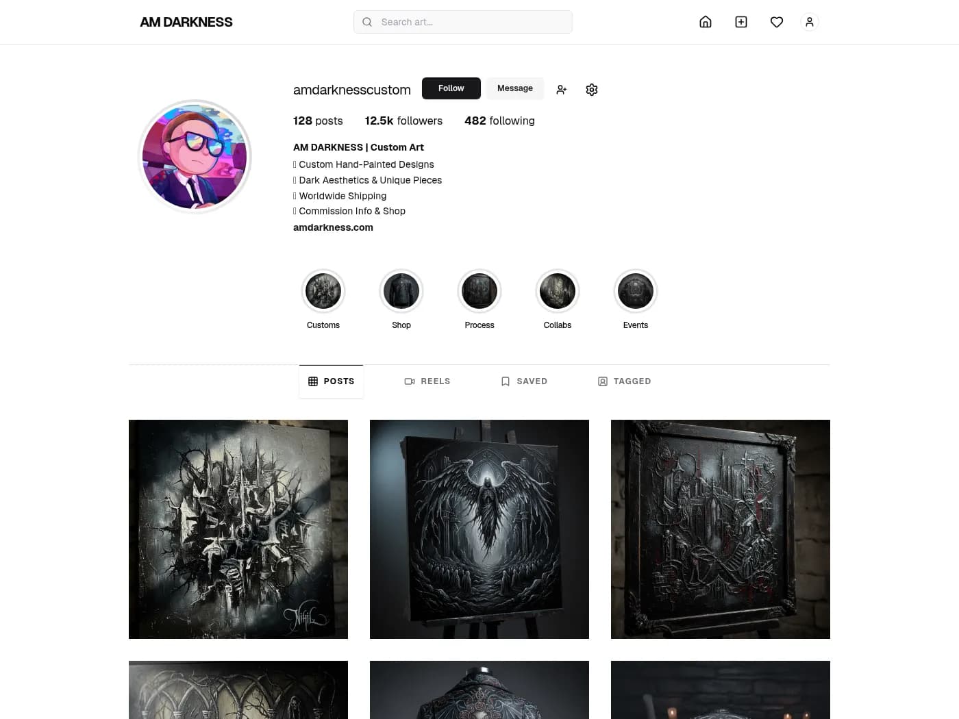 Custom Art Portfolio