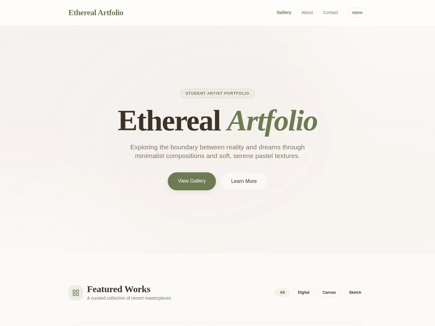 Ethereal Artfolio