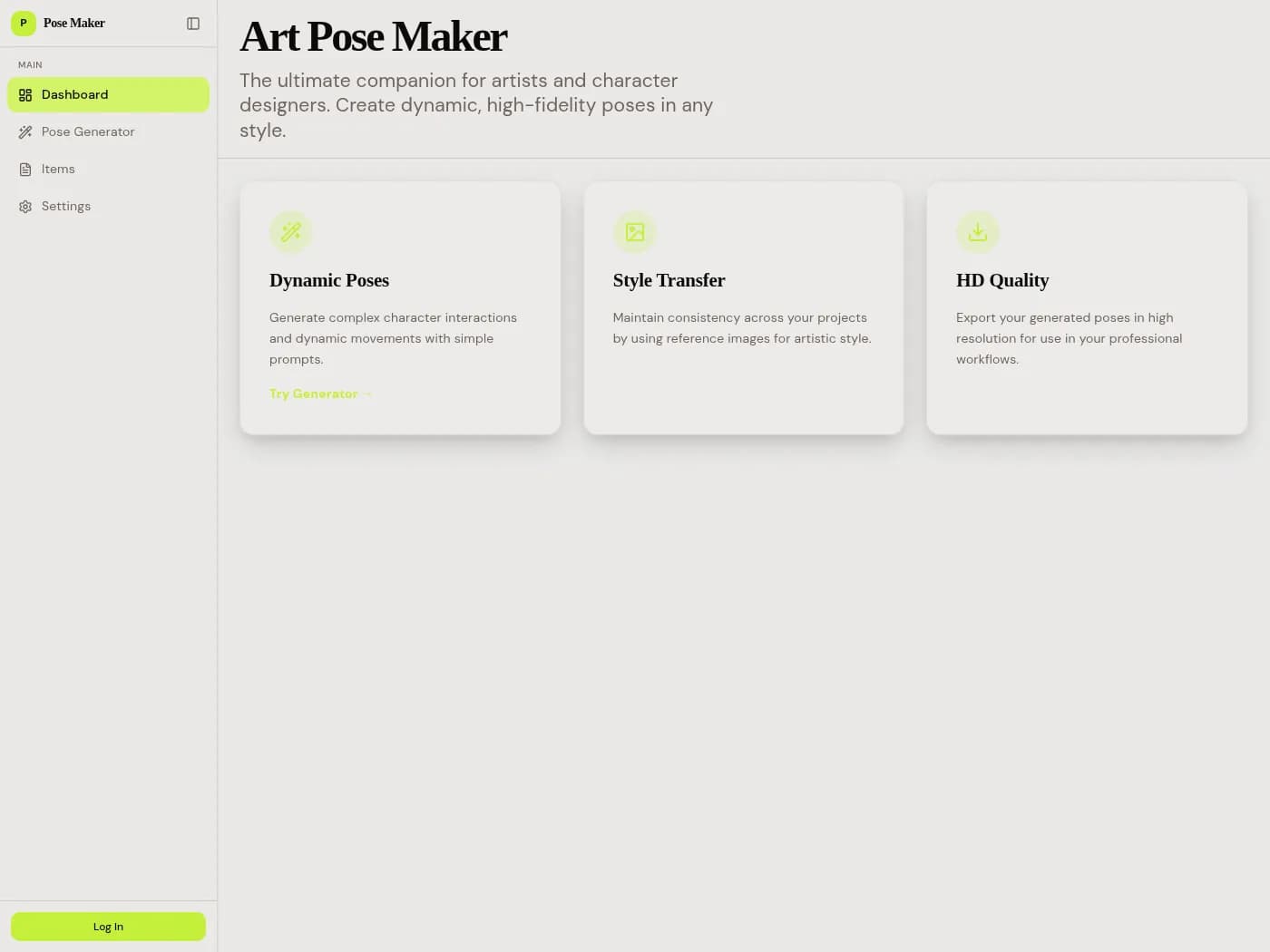 Art Pose Generator
