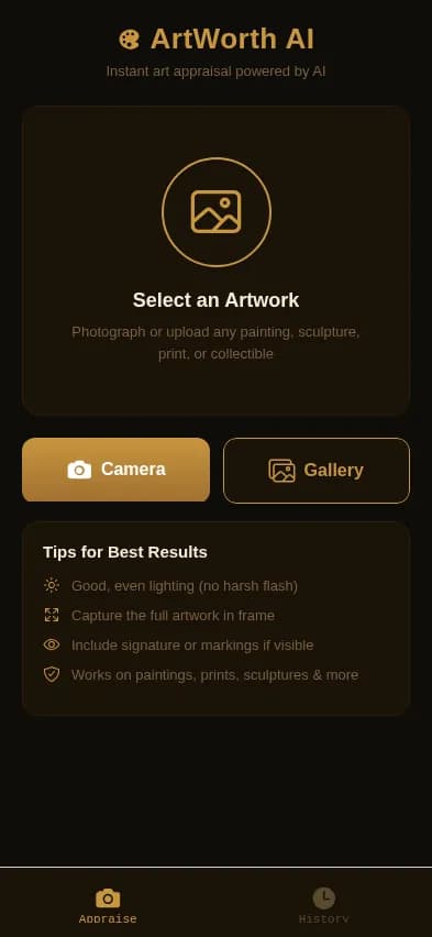 Art Worth AI App