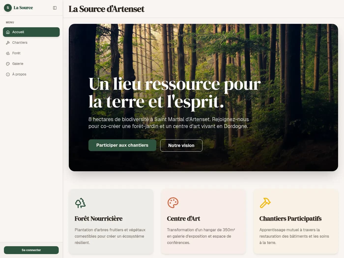 La Source d’Artenset Hub