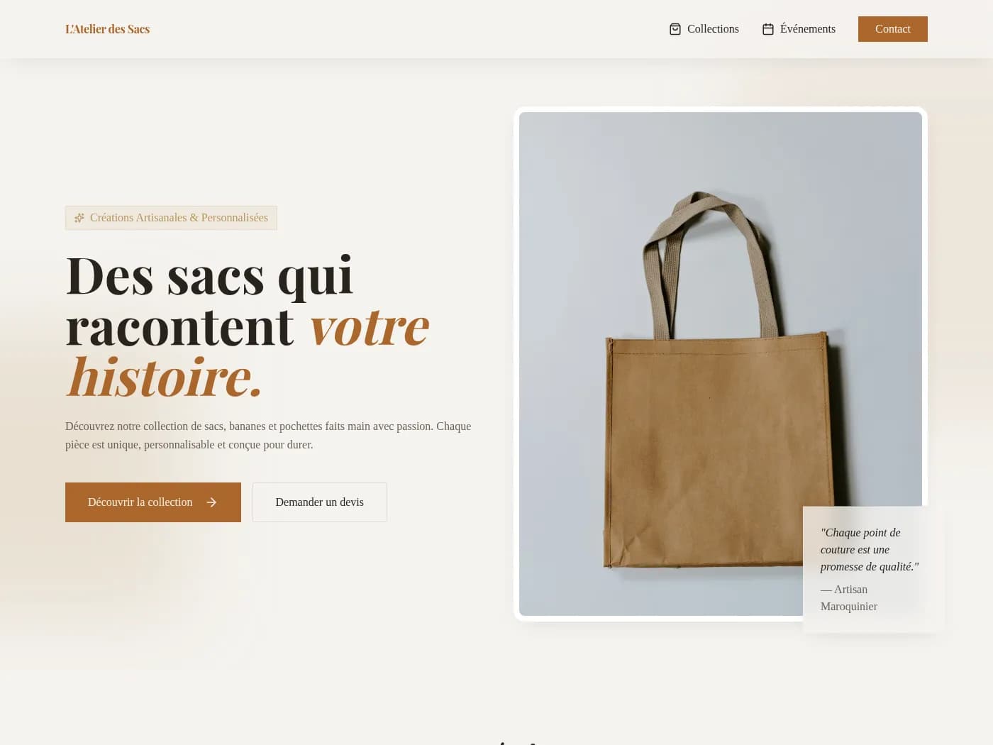 Artisan Bag Portfolio