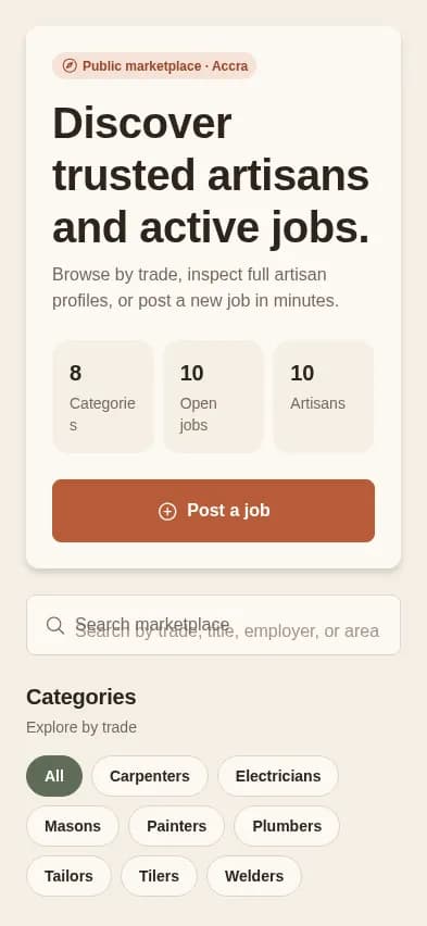 ArtisanMatch Accra