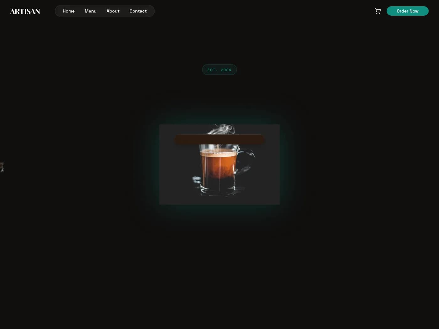 Artisan Coffee Landing