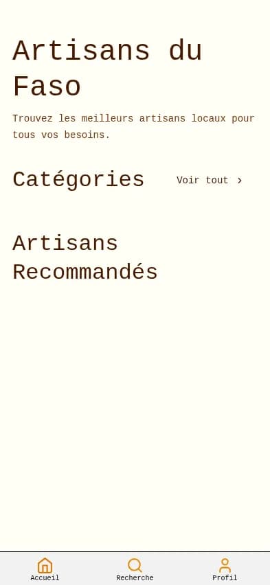 Artisans du Faso App
