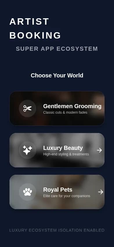 Artist Booking Super App