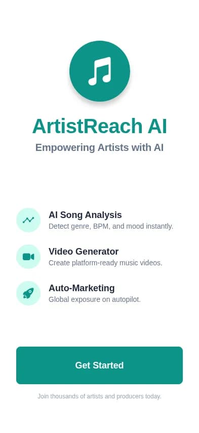 ArtistReach AI Mobile