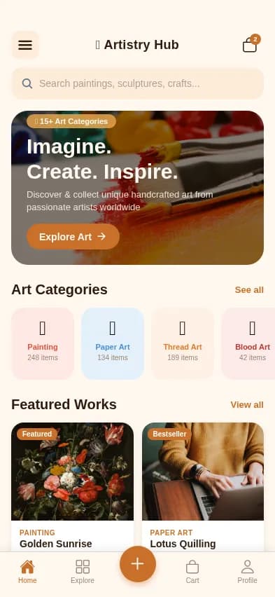 Artistry Hub Mobile