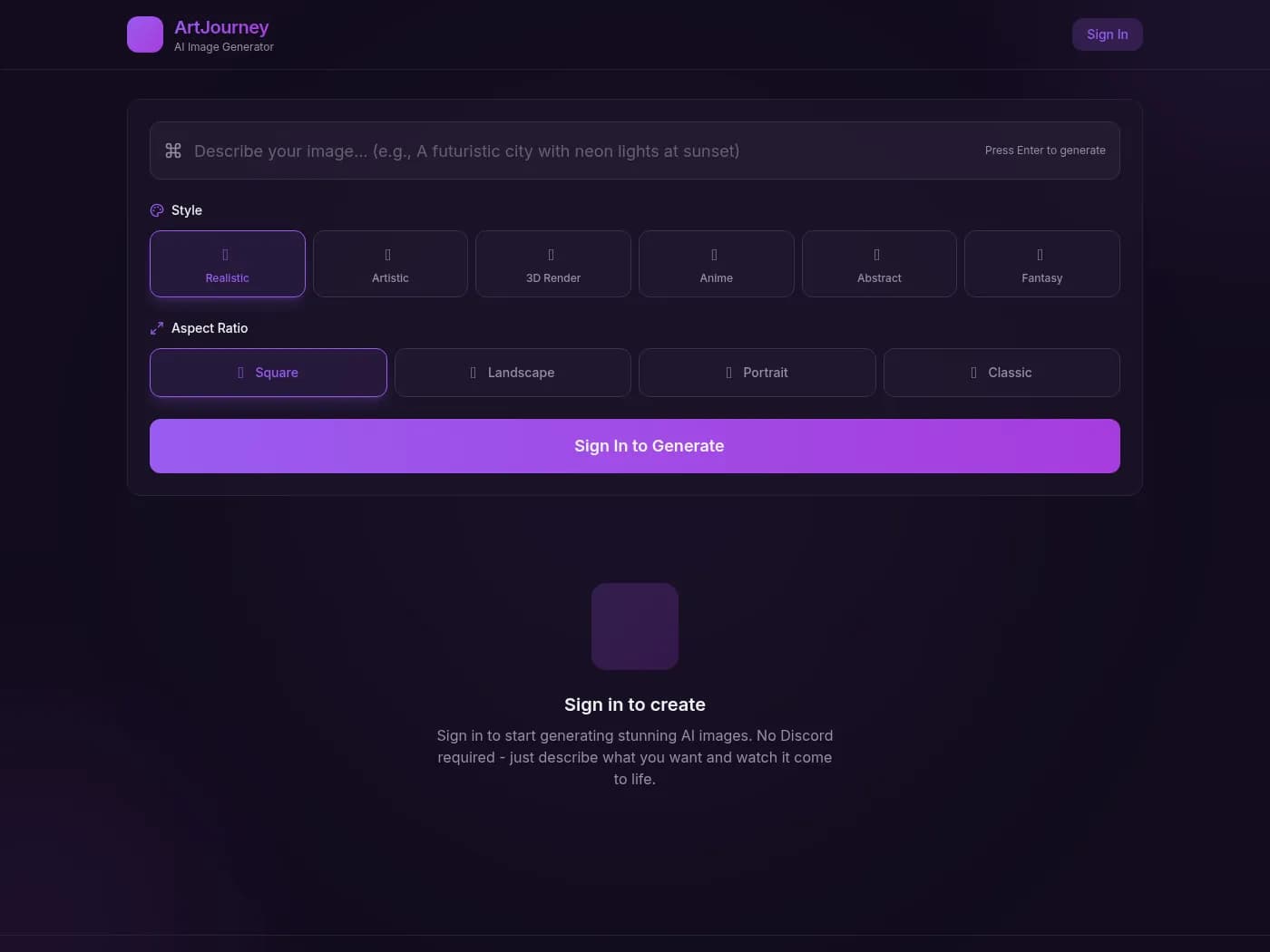 ArtJourney Generator