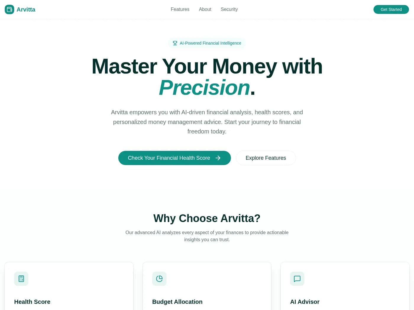 Arvitta Fintech Advisor