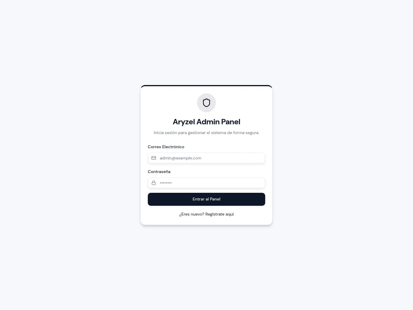 Aryzel Admin Panel