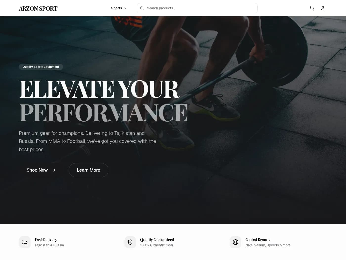 ARZON SPORT Delivery Site