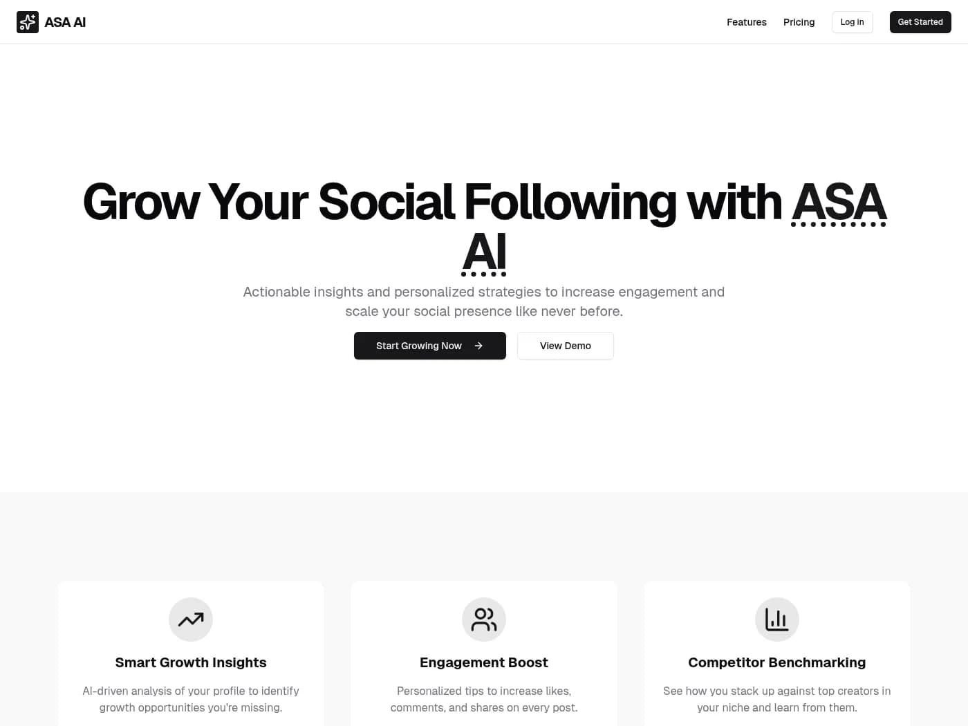 Asa AI Social Boost