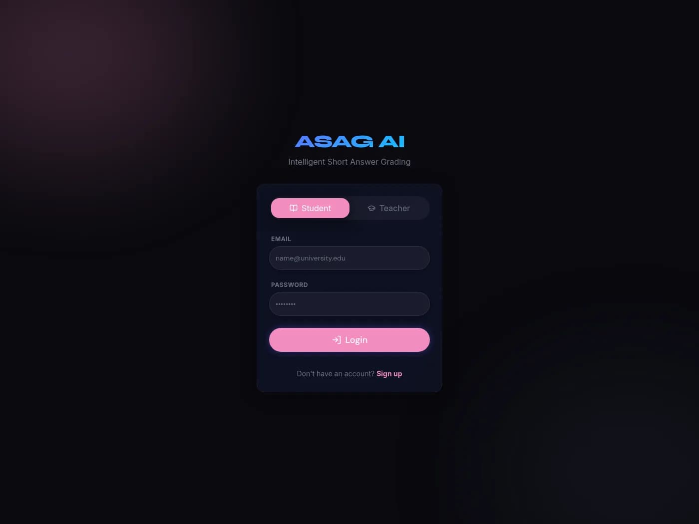 ASAG AI Grading Platform