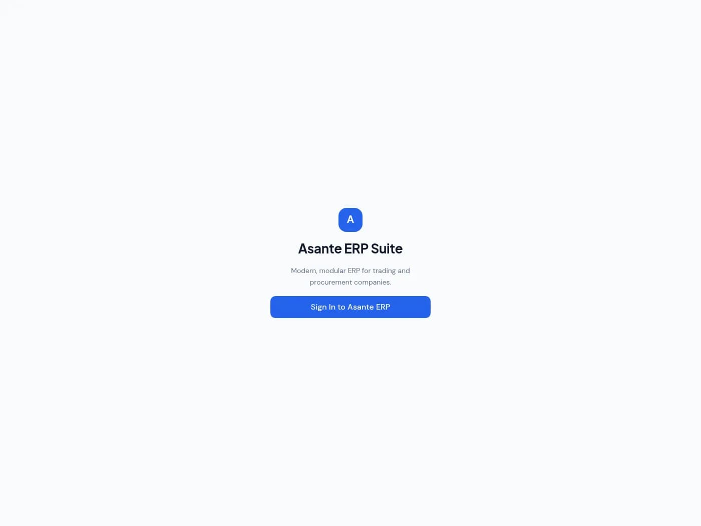 Asante ERP Suite