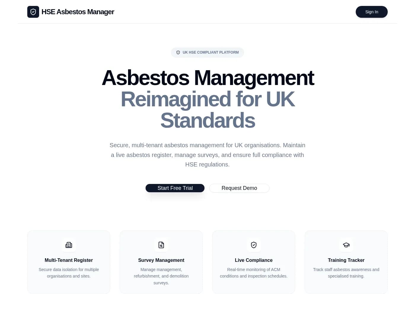 HSE Asbestos Manager