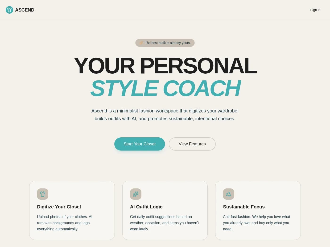 Ascend Closet Coach