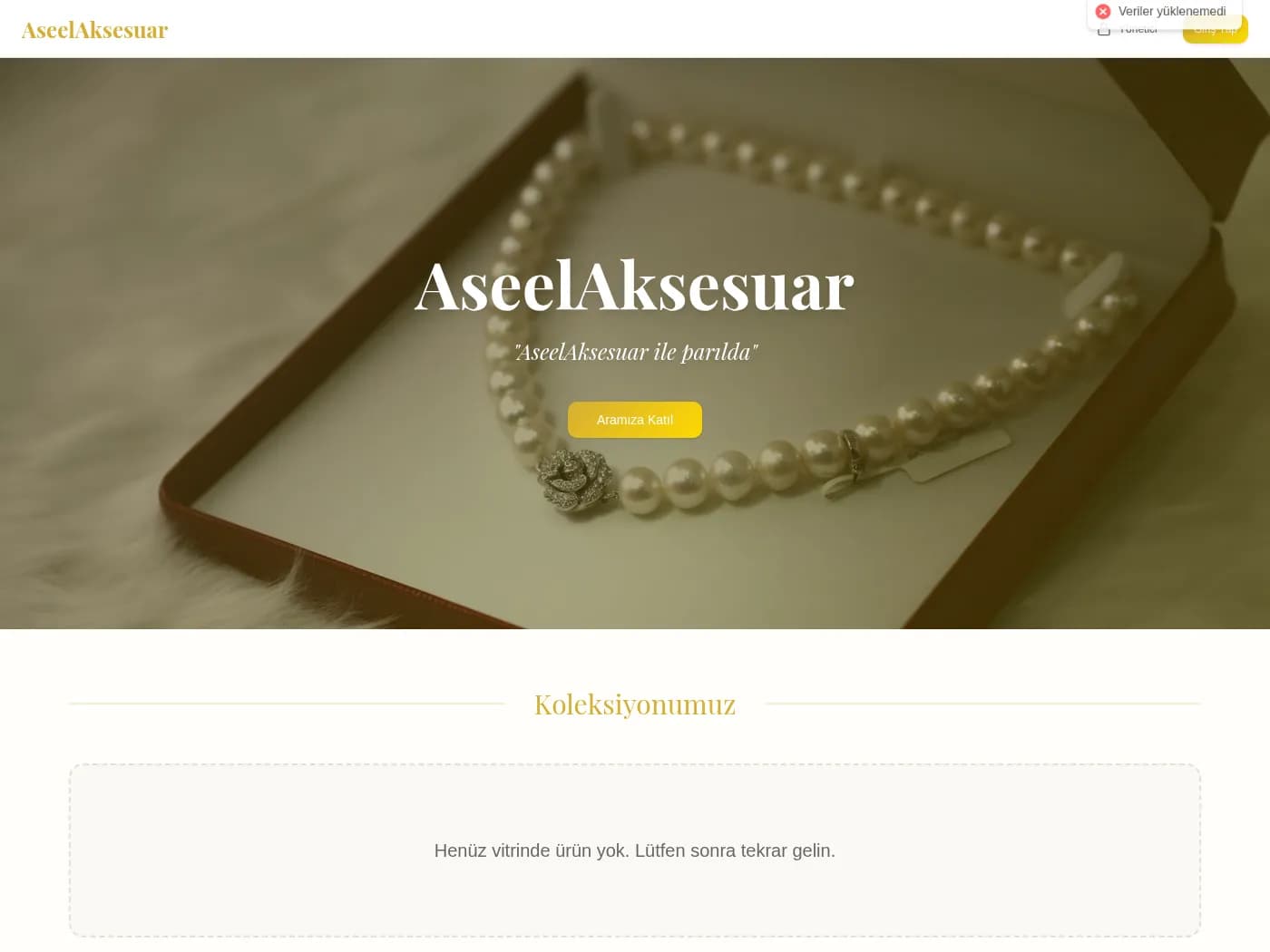 AseelAksesuar Shop Portal