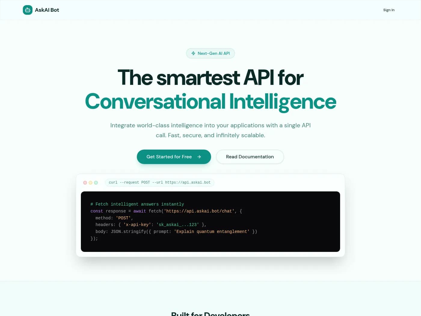 AskAI Bot API