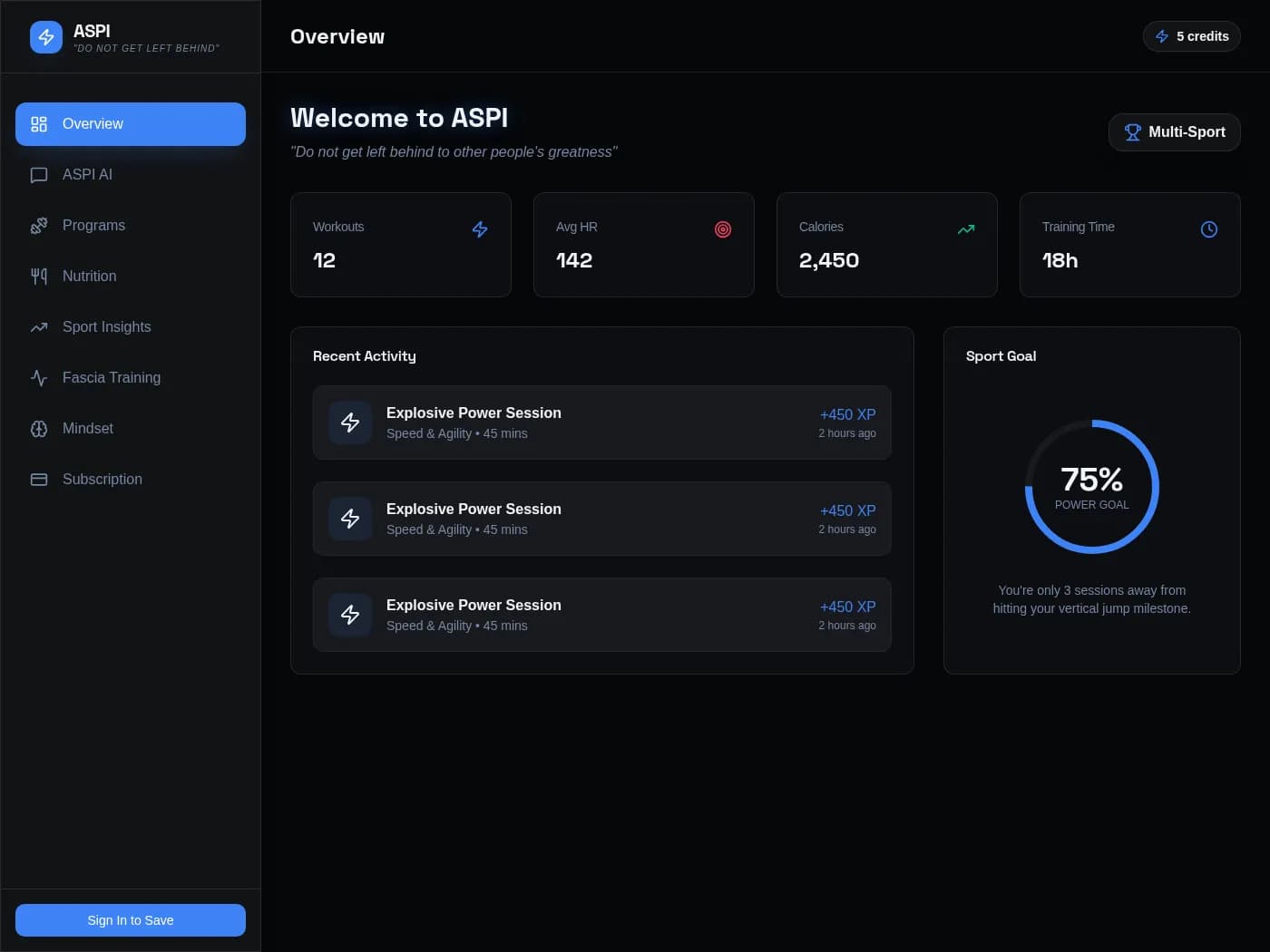 ASPI Sports AI Suite
