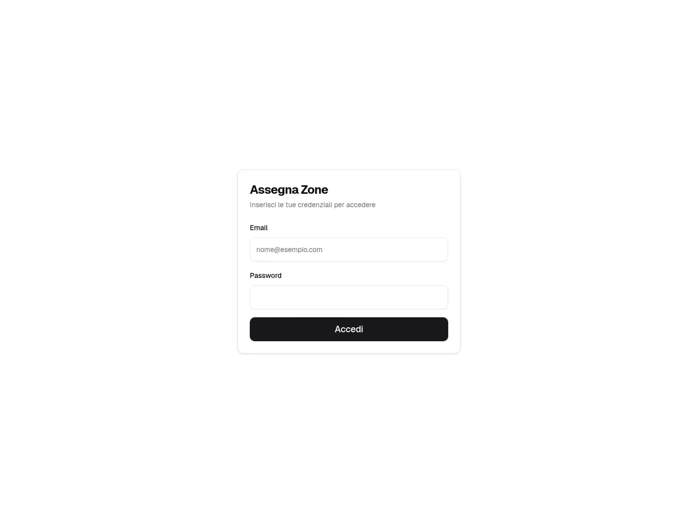 Assegna Zone App