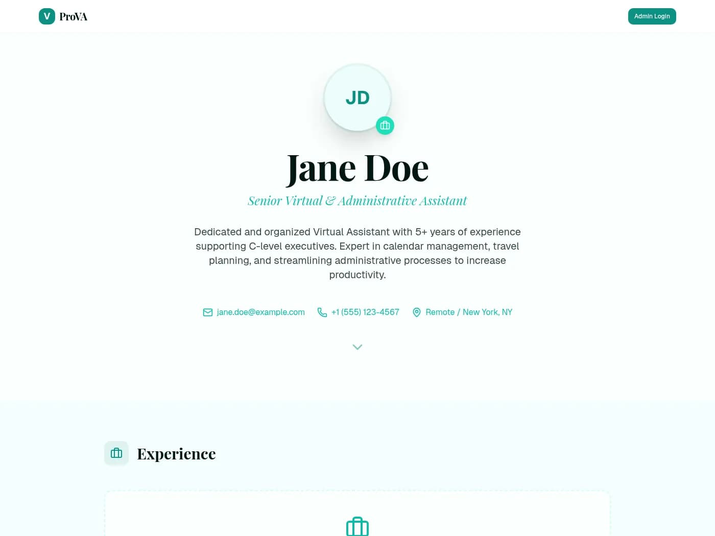 Virtual Assistant Resume