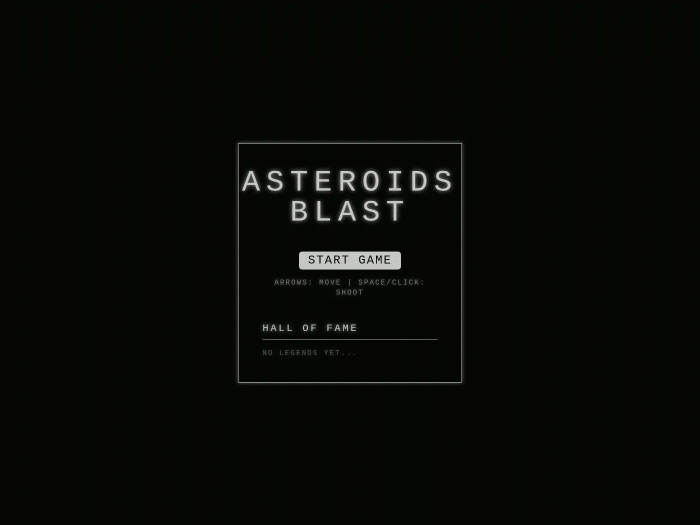 Asteroids Blast Game