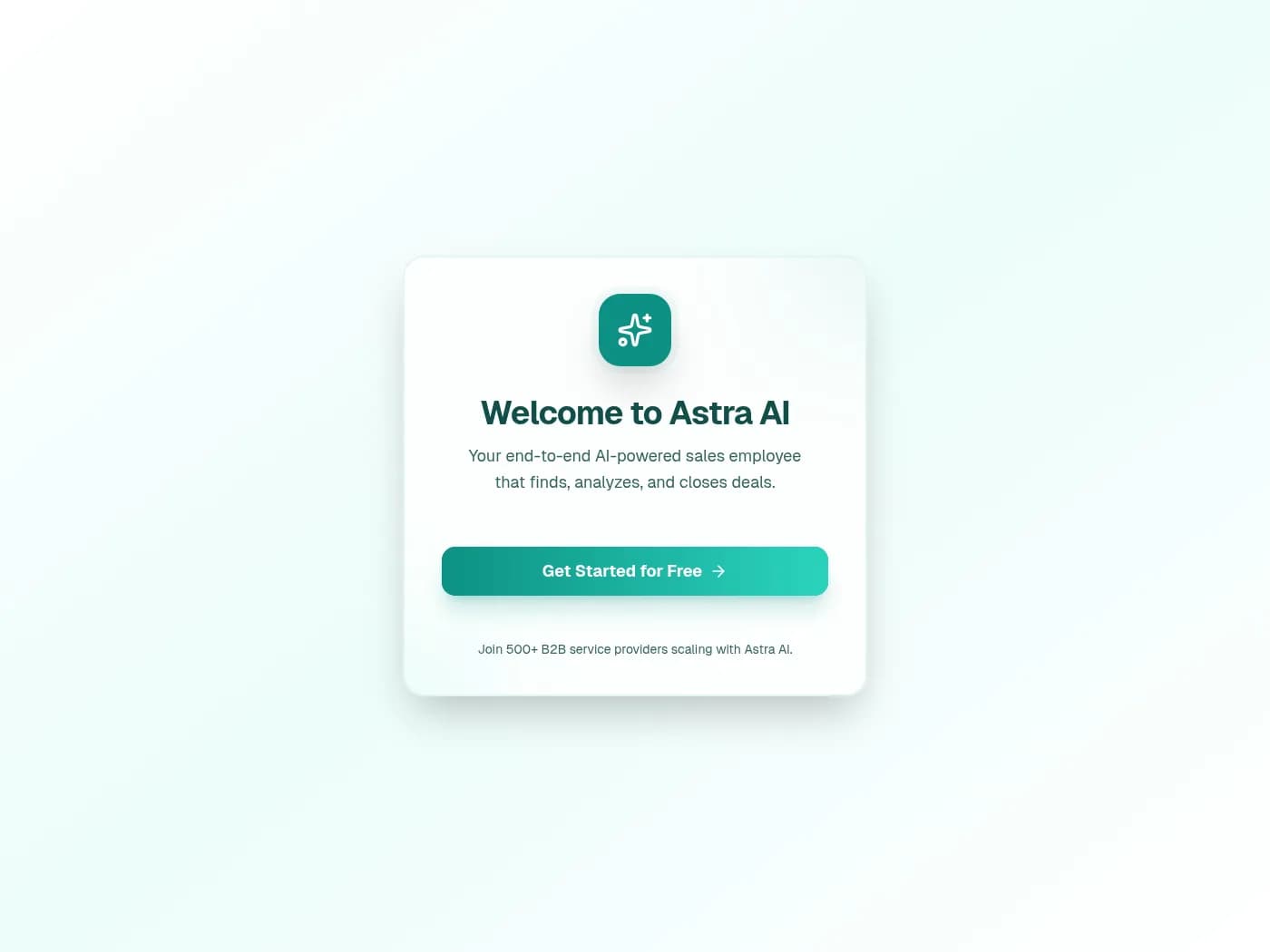 Astra AI Sales Assistant