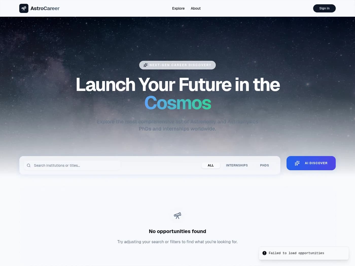 AstroCareer Portal
