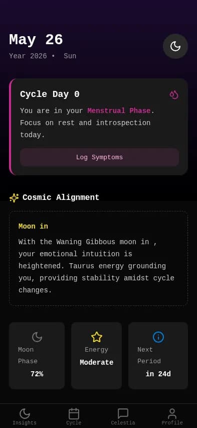 AstroCycle Tracker