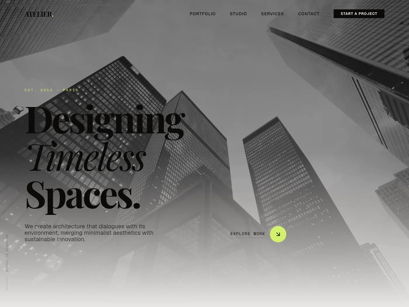 Modern Architecture Studio Site