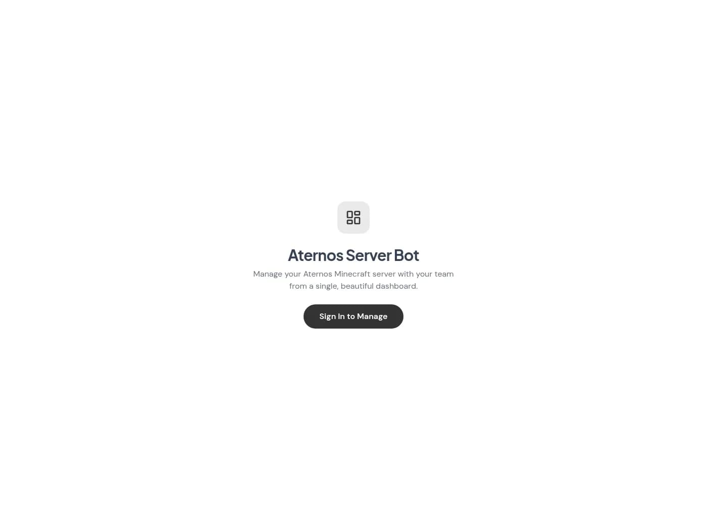 Aternos Server Bot