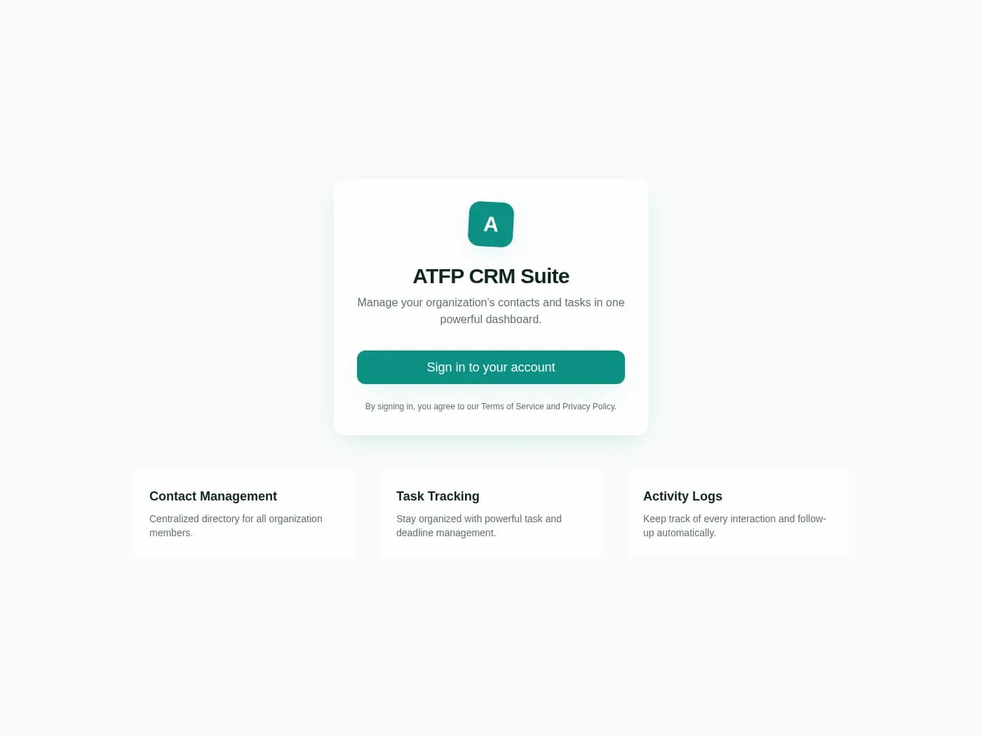 ATFP CRM Suite