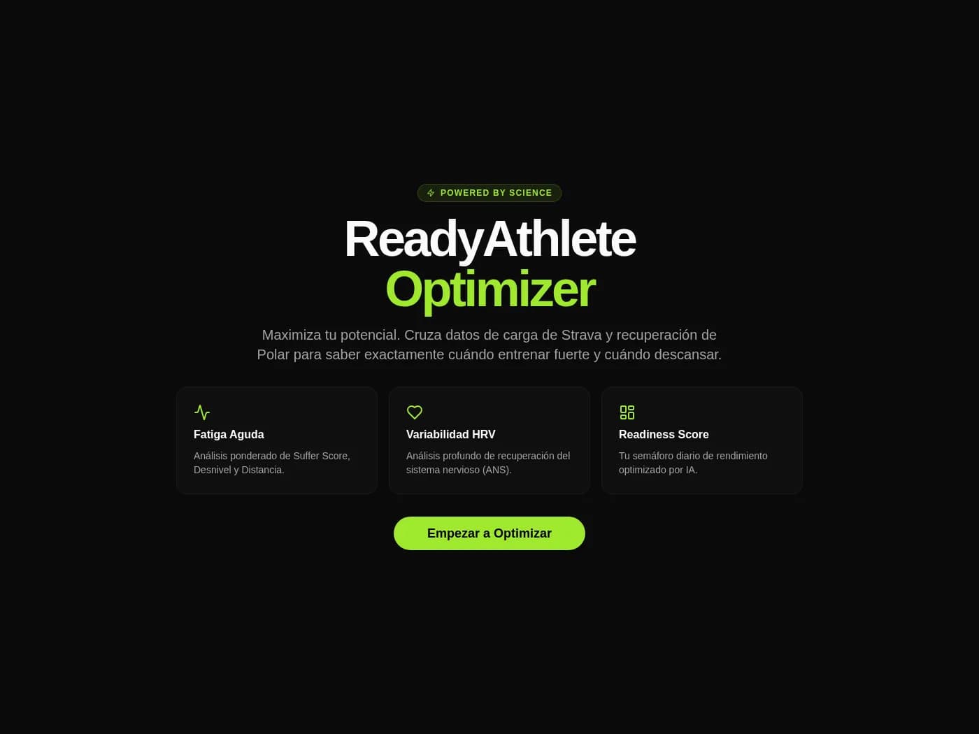ReadyAthlete Optimizer