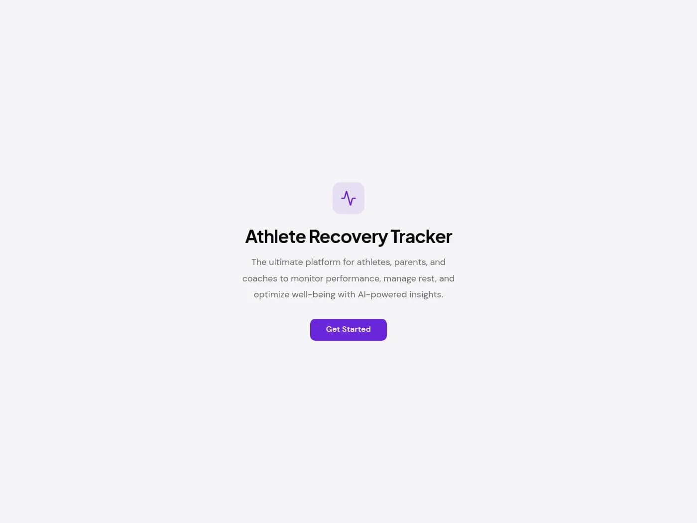 Athlete Recovery Tracker
