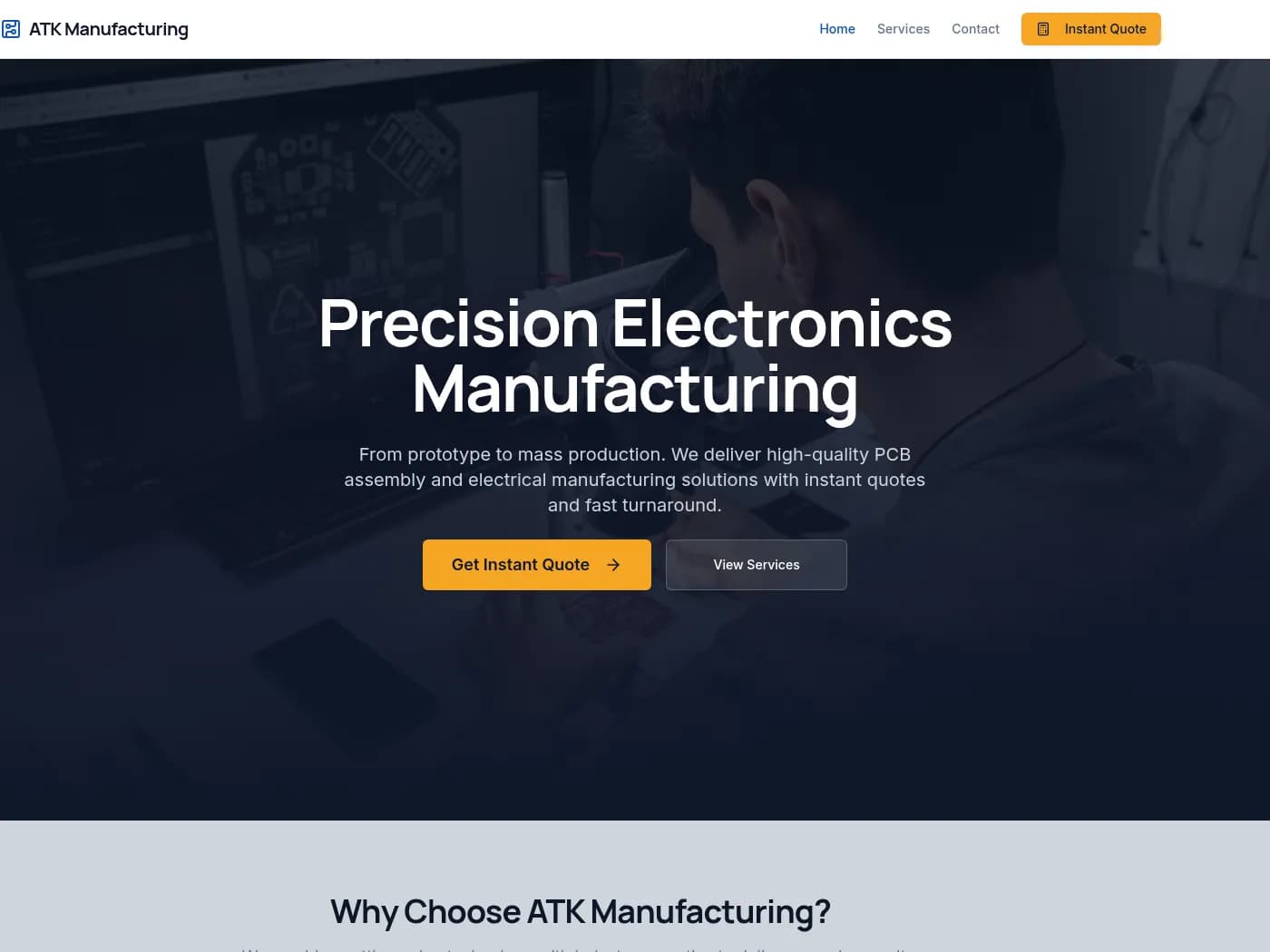 ATK Manufacturing Portal