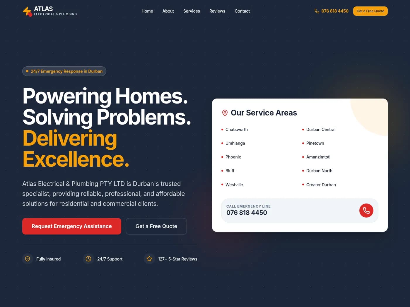 Atlas Electrical & Plumbing Site