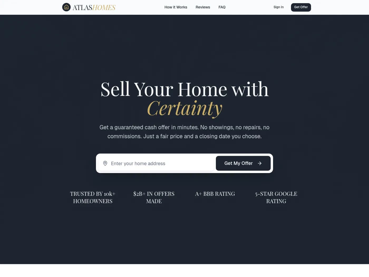 Atlas Homes Redesign