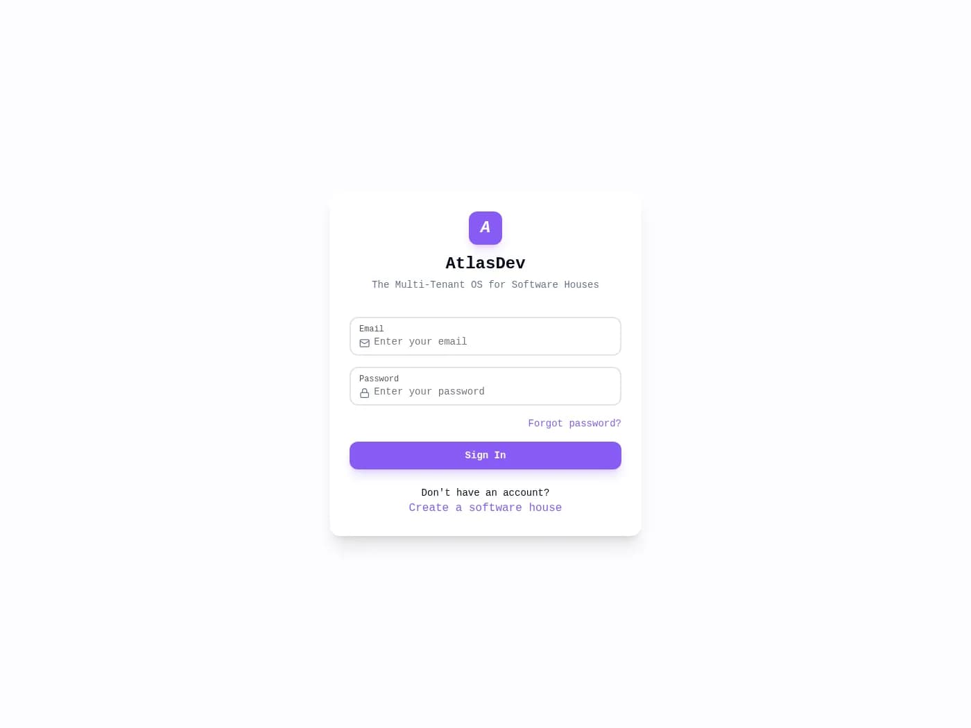 AtlasDev SaaS Manager