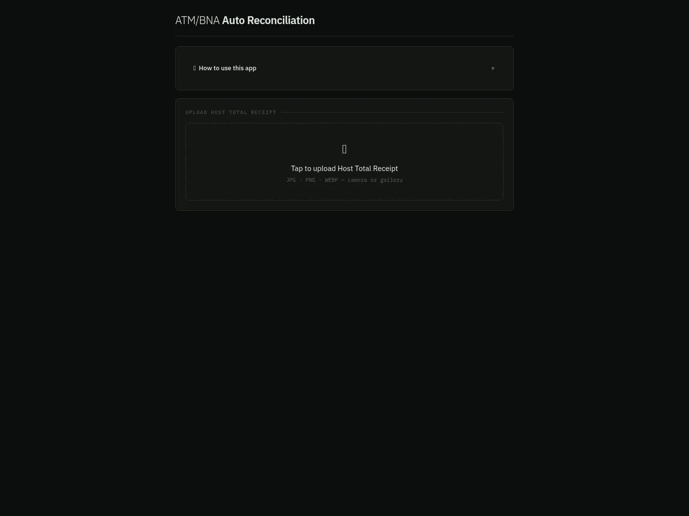ATM Auto Reconciliation