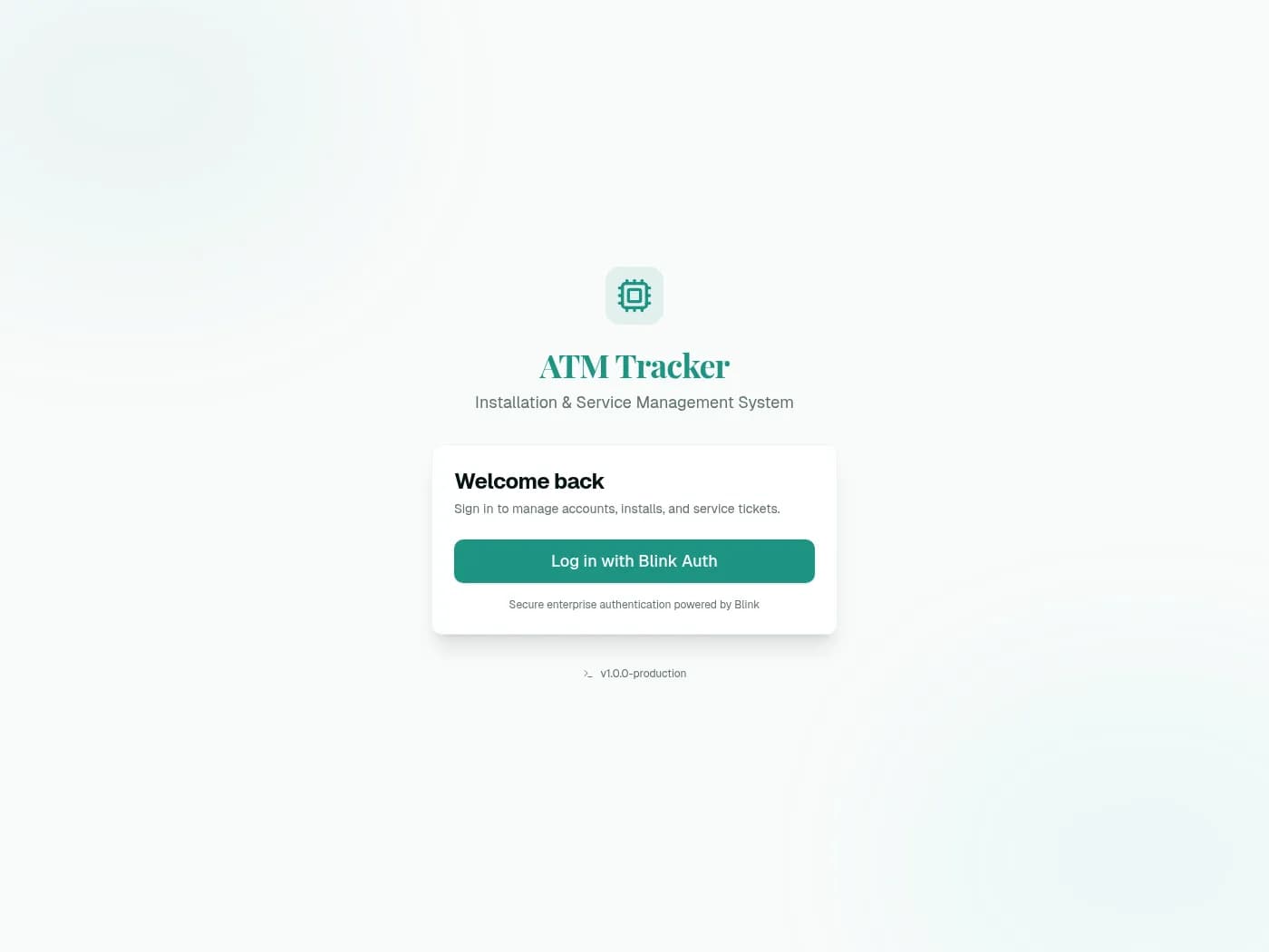 ATM Service Tracker
