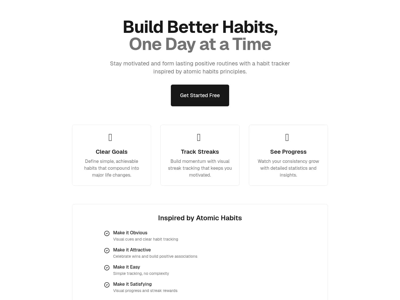 Atomic Habit Tracker