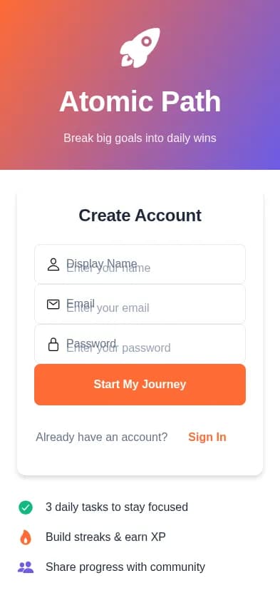 Atomic Path App
